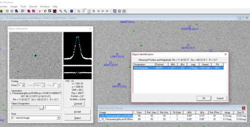 Asteroid (0070) Panopaea | Transit Dreams Observatory - MPC W33